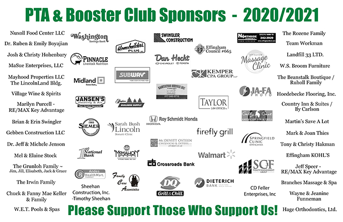 PTA & Booster Club Sponsors | Sacred Heart Catholic Parish and School